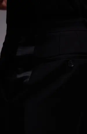 Topman Skinny Fit Textured Trousers