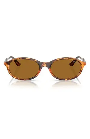 VOGUE 52mm Polarized Oval Sunglasses - Yellow Havana