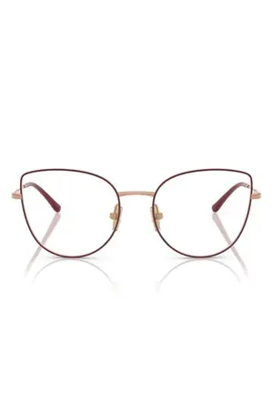 VOGUE 53mm Cat Eye Optical Glasses - Bordeaux