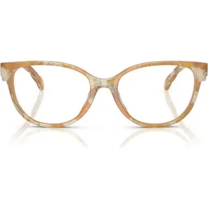 Tory Burch Tory Burch 53mm Phantos Optical Glasses Honey Horn