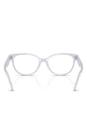 Tory Burch 53mm Phantos Optical Glasses - Milky Purple