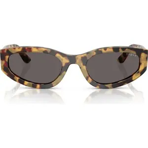 VOGUE 54mm Cat Eye Sunglasses - Yellow Tortoise
