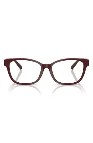 Tiffany & Co. 53mm Pillow Optical Glasses - Burgundy/demo Lens