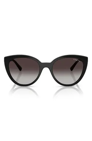 VOGUE 53mm Cat Eye Sunglasses - Black
