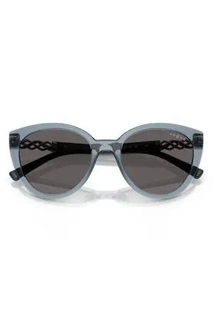 VOGUE 53mm Cat Eye Sunglasses - Blue