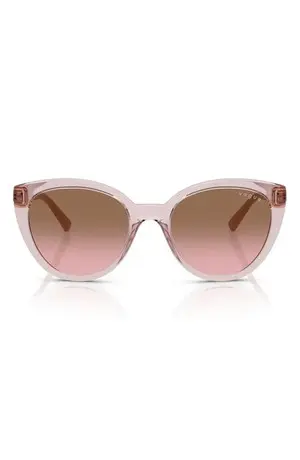 VOGUE 53mm Cat Eye Sunglasses - Transparent Pink
