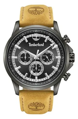 Timberland Multifunction Chronograph Strap Watch - Tan