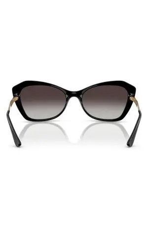 VOGUE 56mm Cat Eye Sunglasses - Black