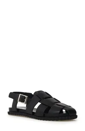 VOILE BLANCHE Alice Fisherman Sandal - Black
