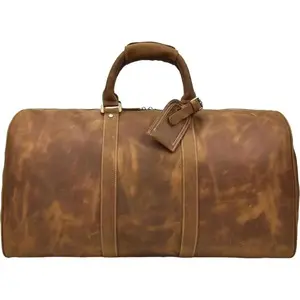 STEEL HORSE LEATHER The Bjarke Weekender Duffle Bag - Brown