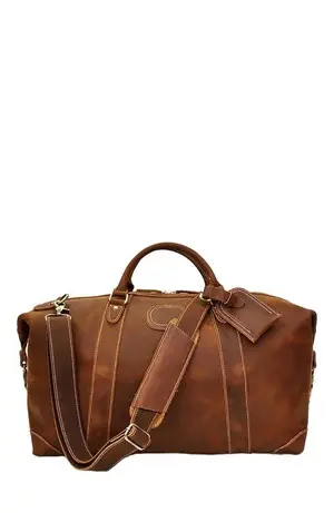 STEEL HORSE LEATHER The Eira Duffle Bag - Brown