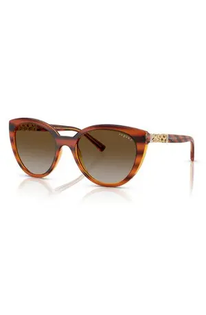 VOGUE 53mm Polarized Cat Eye Sunglasses