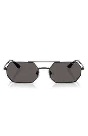 VOGUE 55mm Irregular Sunglasses - Black