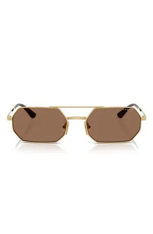 VOGUE 55mm Irregular Sunglasses - Gold