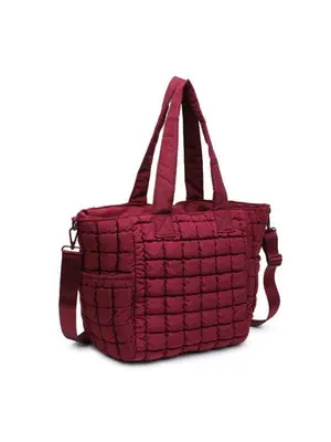 SOL AND SELENE Dreamer Tote Bag - Burgundy