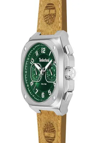 Timberland Mackinac Multifunction Chronograph Strap Watch - Tan