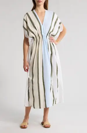 LEMLEM Leila Plunge Cover-up Dress - Entoto Sage