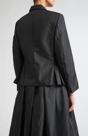 Comme Des Garçons Pleated Gabardine Blazer