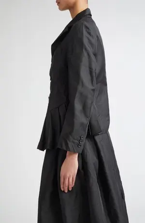 Comme Des Garçons Pleated Gabardine Blazer