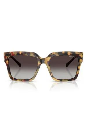 VOGUE 54mm Square Sunglasses - Yellow Tortoise