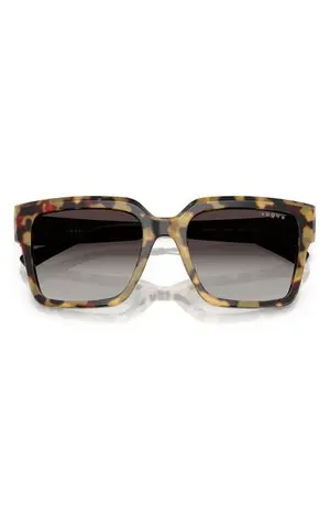 VOGUE 54mm Square Sunglasses - Yellow Tortoise