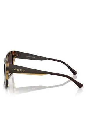 VOGUE 54mm Square Sunglasses - Yellow Tortoise