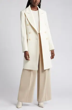 Fleurette Double-breasted Cashmere Coat