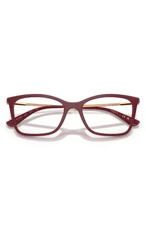 VOGUE 51mm Rectangular Optical Glasses - Cherry
