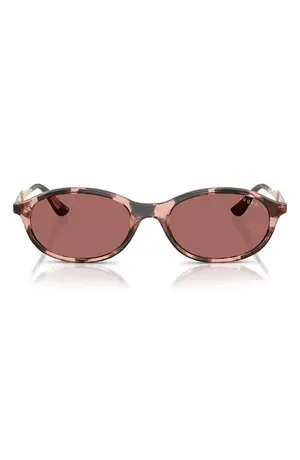 VOGUE 52mm Oval Sunglasses - Dark Violet