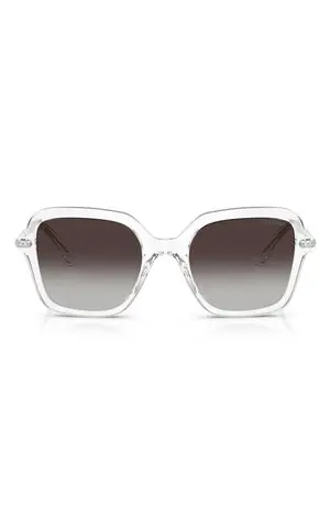 SWAROVSKI 50mm Irregular Sunglasses - Transparent / Gradient Grey