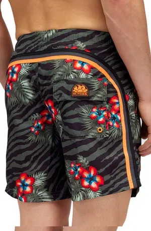 Sundek Floral Print Board Shorts