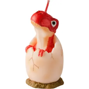 SOUTHLAKE GIFTS Dinosaur Candle - Red Dinosaur