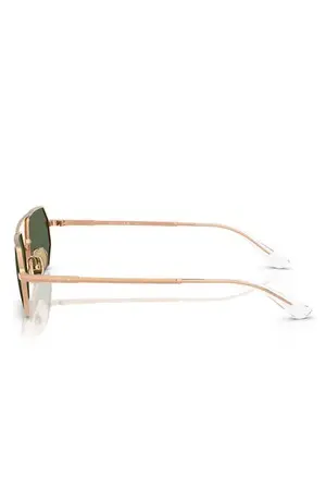 VOGUE 55mm Polarized Irregular Sunglasses - Rose Gold