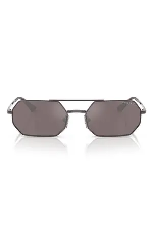 VOGUE 55mm Polarized Irregular Sunglasses - Violet