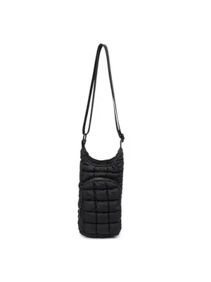 SOL AND SELENE Let It Flow Quilted Puffer Bag - Black
