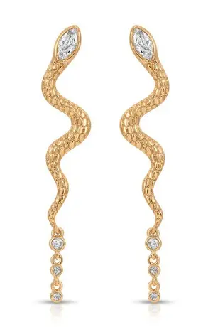 Ettika Serpentina Linear Earrings