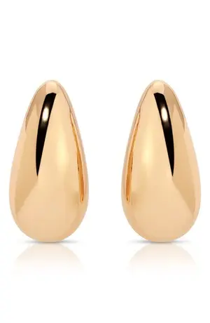 Ettika Teardrop Stud Earrings - Gold