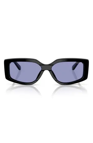 VOGUE VOGUE 55mm Rectangular Sunglasses Black