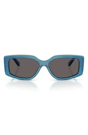 VOGUE VOGUE 55mm Rectangular Sunglasses Blue