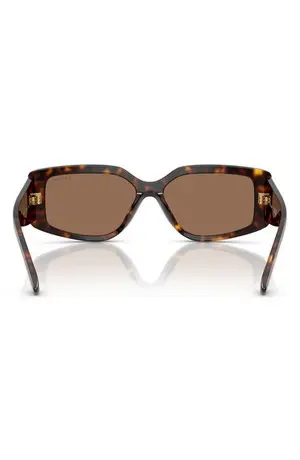 VOGUE 55mm Rectangular Sunglasses - Dark Havana