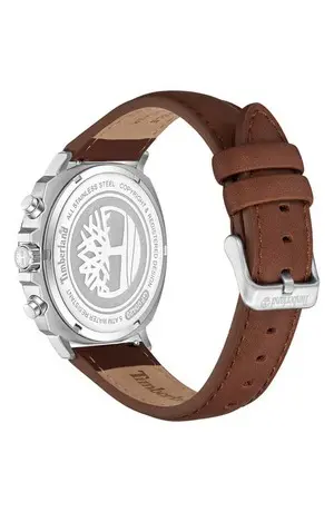 Timberland Williston Multifunction Chronograph Leather Strap Watch