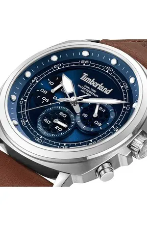 Timberland Williston Multifunction Chronograph Leather Strap Watch