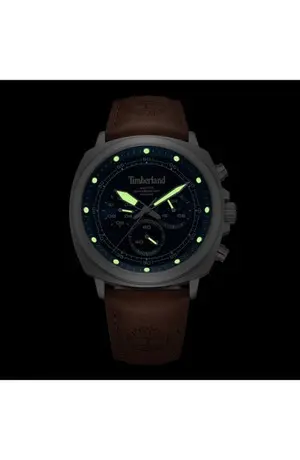Timberland Williston Multifunction Chronograph Leather Strap Watch