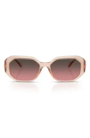 Michael Kors Michael Kors 54mm Irregular Sunglasses Light Sand / Brown Rose