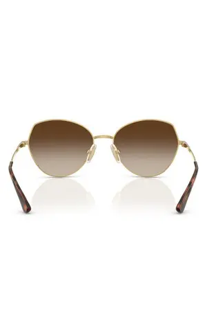 VOGUE 56mm Gradient Oval Sunglasses - Gold