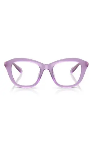 SWAROVSKI 48mm Cat Eye Optical Glasses - Milky Lilac / Demo Lens