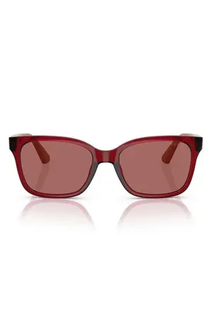 VOGUE 49mm Rectangular Sunglasses - Dark Violet