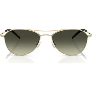 Oliver Spencer 57mm Aviator Sunglasses - Gold / G 15 Gradient