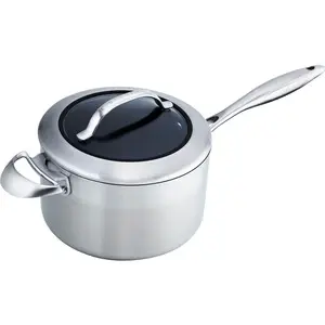 SCANPAN Ctx 4 Quart Saucepan With Lid - Silver