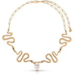 Ettika Serpentina Choker Necklace - Gold